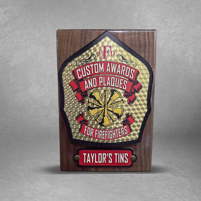 Custom Firefighter Retirement Plaques & Fire Department Awards – Taylor ...