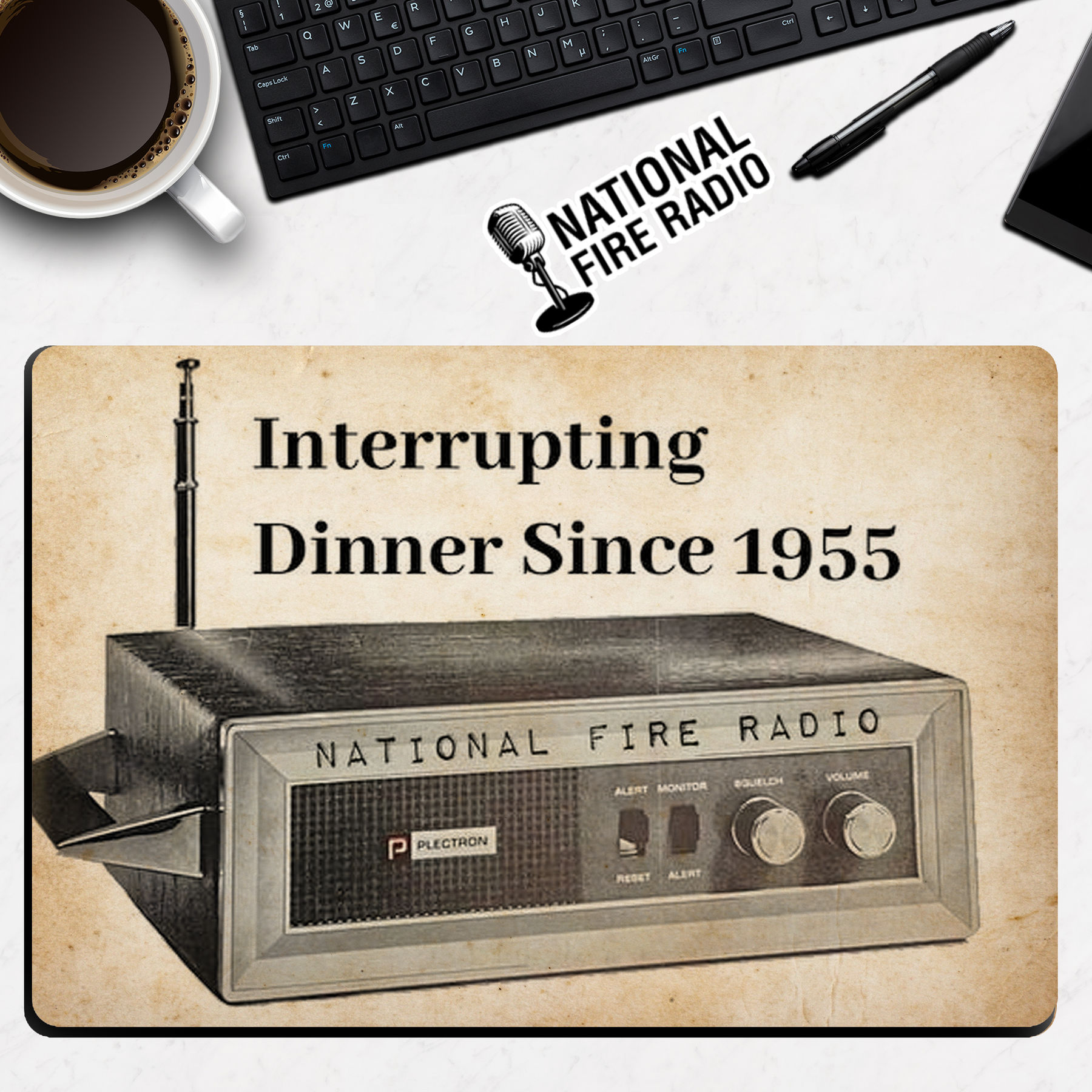 National Fire Radio Plectron Desk Mat – Taylor's Tins