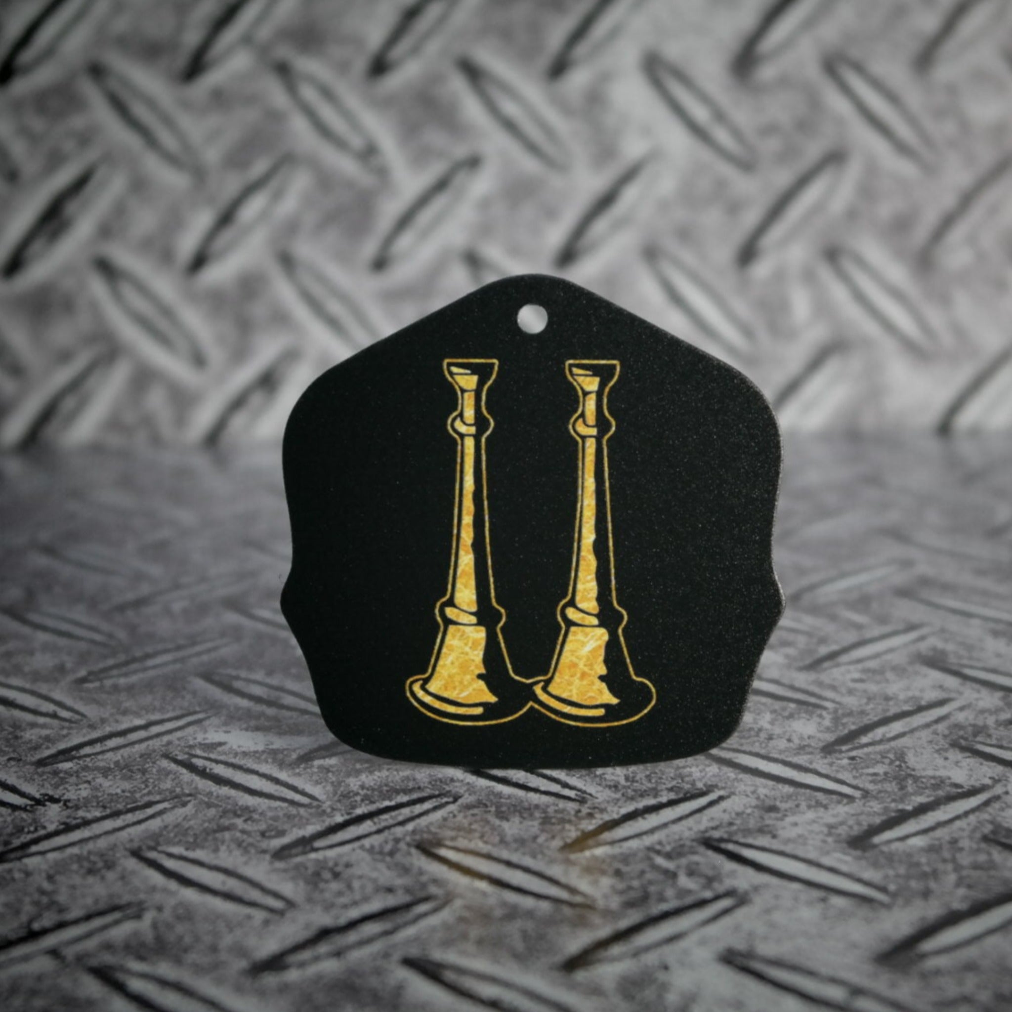 2 Upright Gold Bugles Color Key Tin – Taylor's Tins