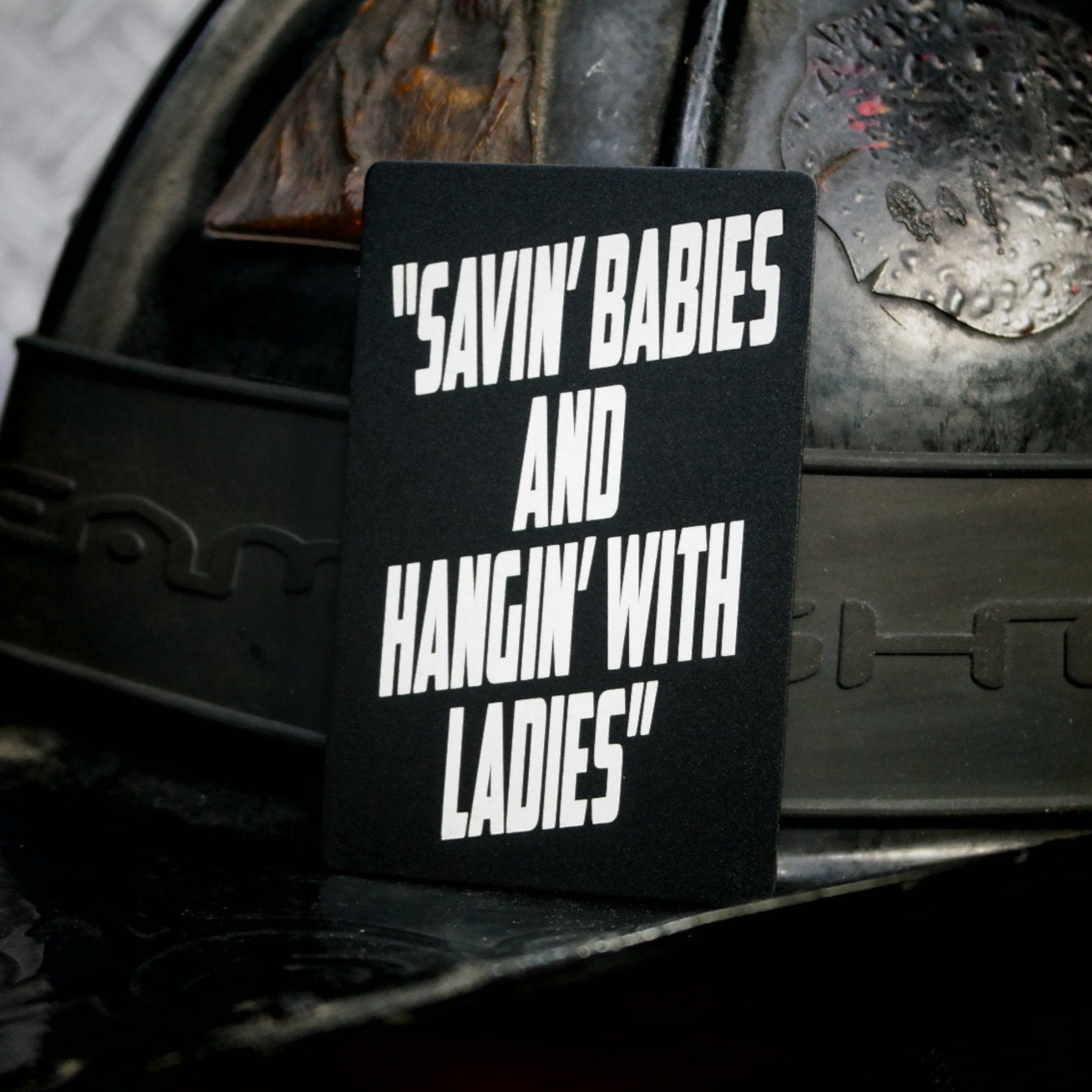 Savin' Babies & Hangin' With Ladies Laser Engraved Playing Card ...