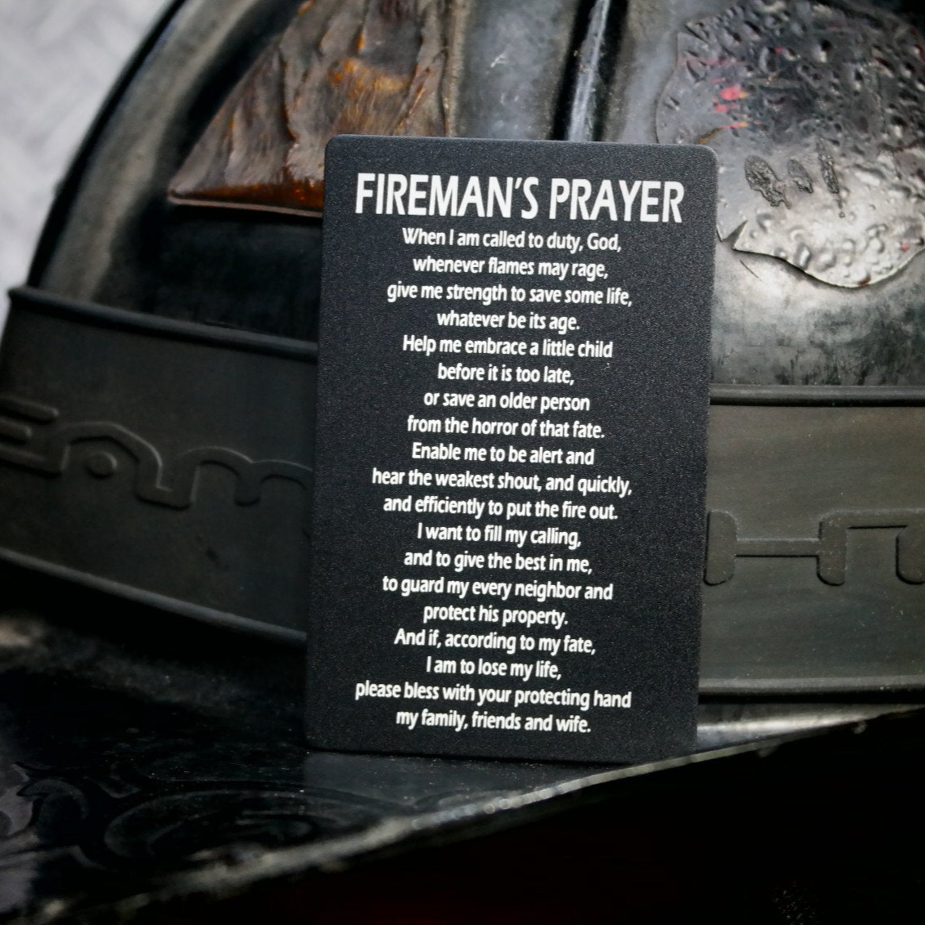Fireman's Prayer Laser Engraved Playing Card – Taylor's Tins