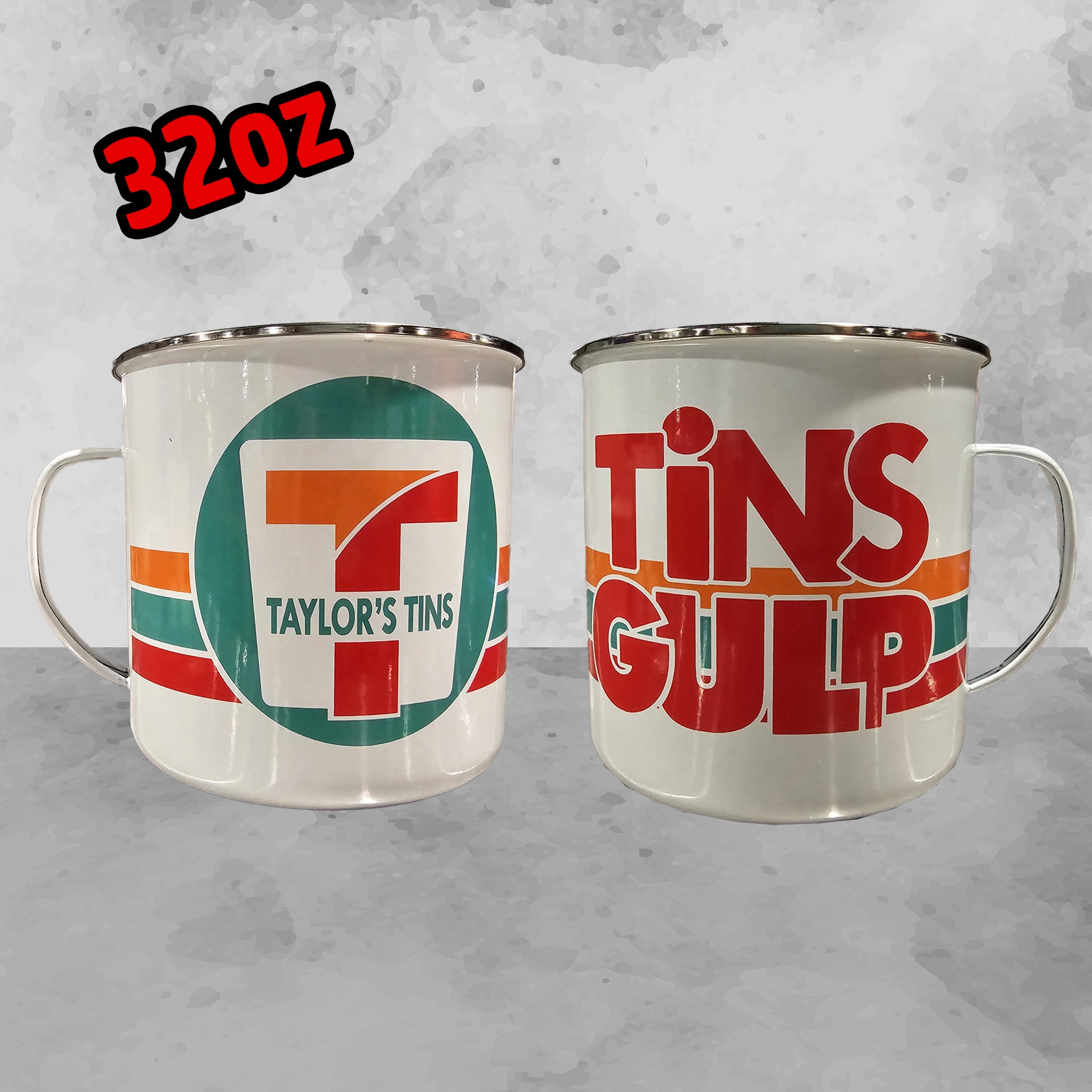 TinsGulp 32oz Taylor's Tin Metal Cup – Taylor's Tins