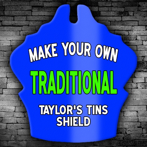 Traditional Custom Metal Helmet Shield | 6" and 6.5" for Trad. Helmets ...