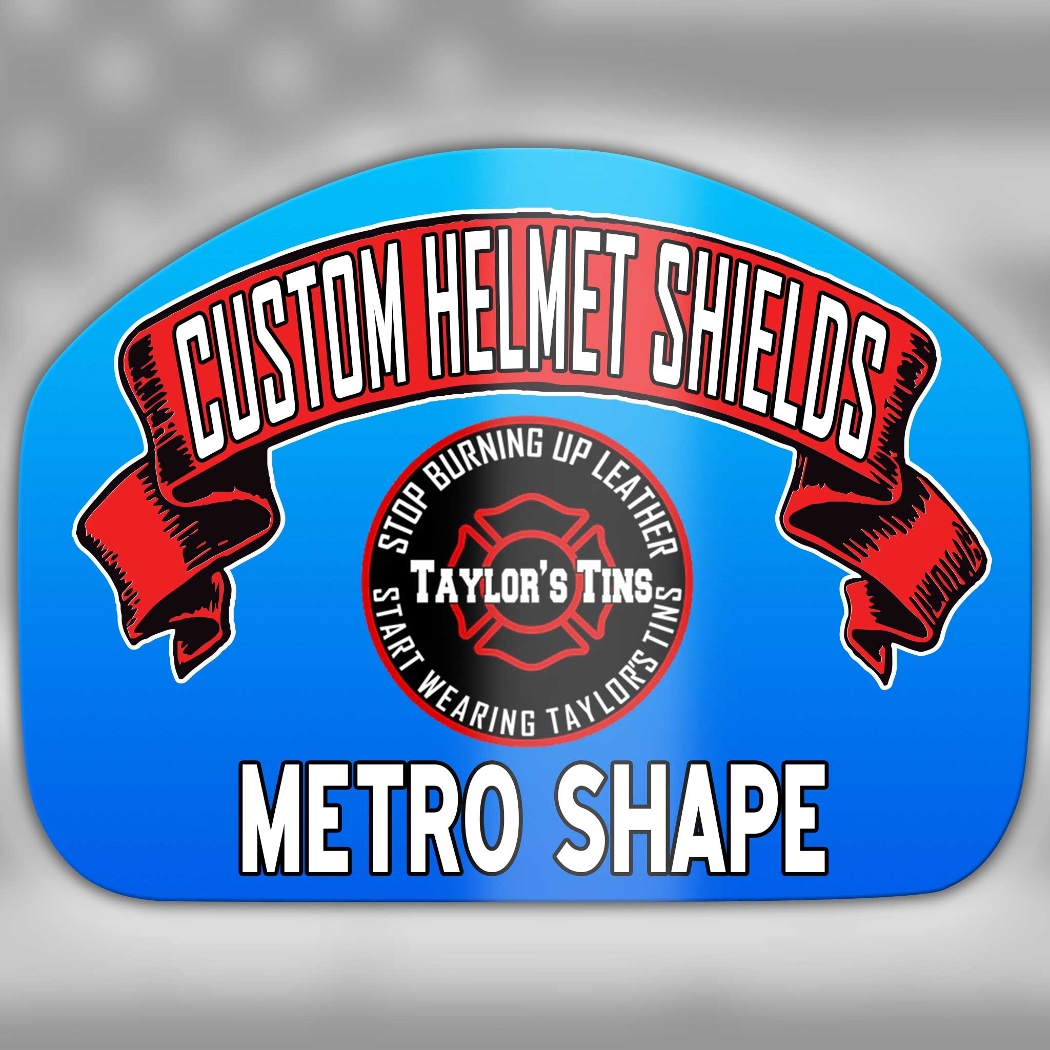 Metro Custom Metal Helmet Shield | for Modern Fire Helmets (C) – Taylor ...
